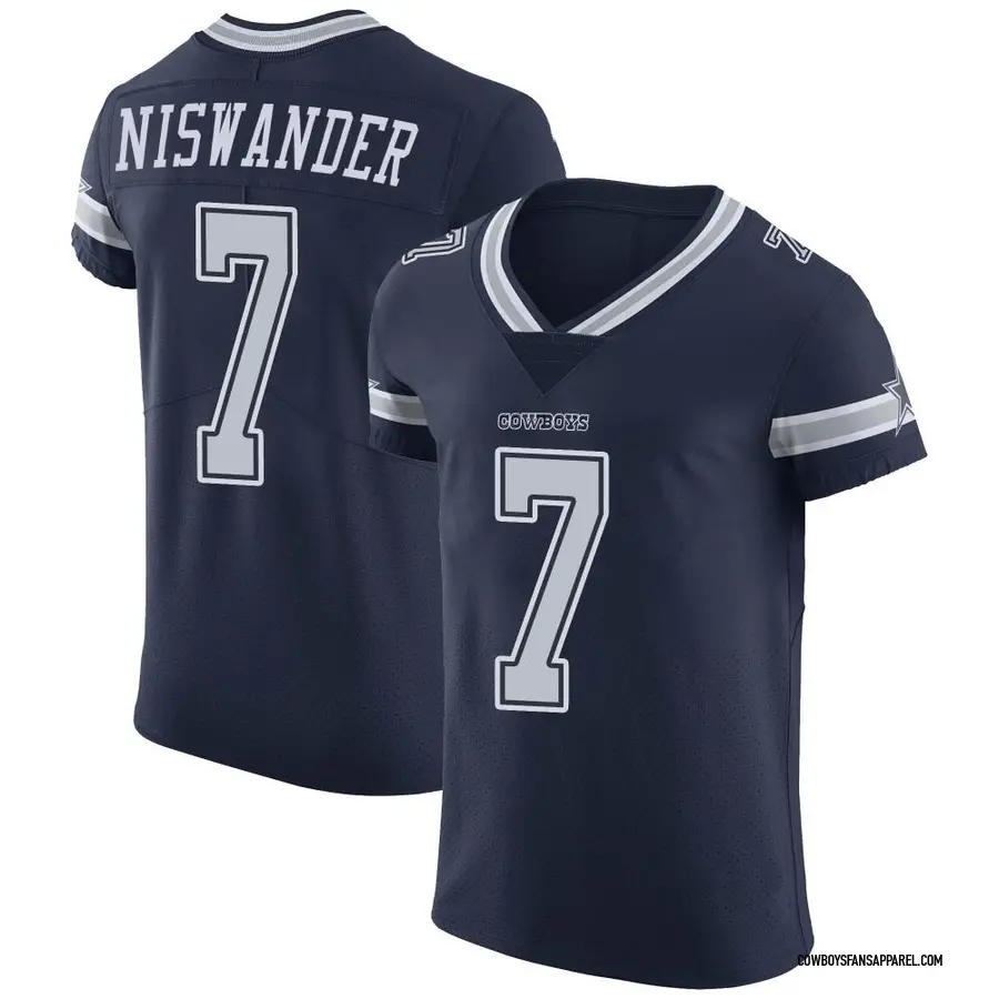 Nike Hunter Niswander Dallas Cowboys Men's Elite Navy Team Color Vapor ...